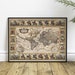 1652 World Map and Hydrographic Map 17th Century Antique Map - Etsy