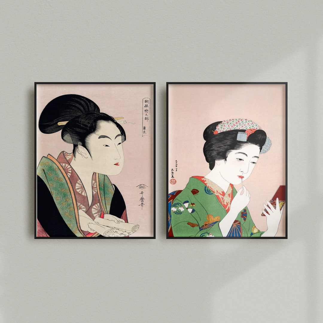 Set of 2 Vintage Japanese Posters, Retro Japanese Ads, Japanese Antique ...