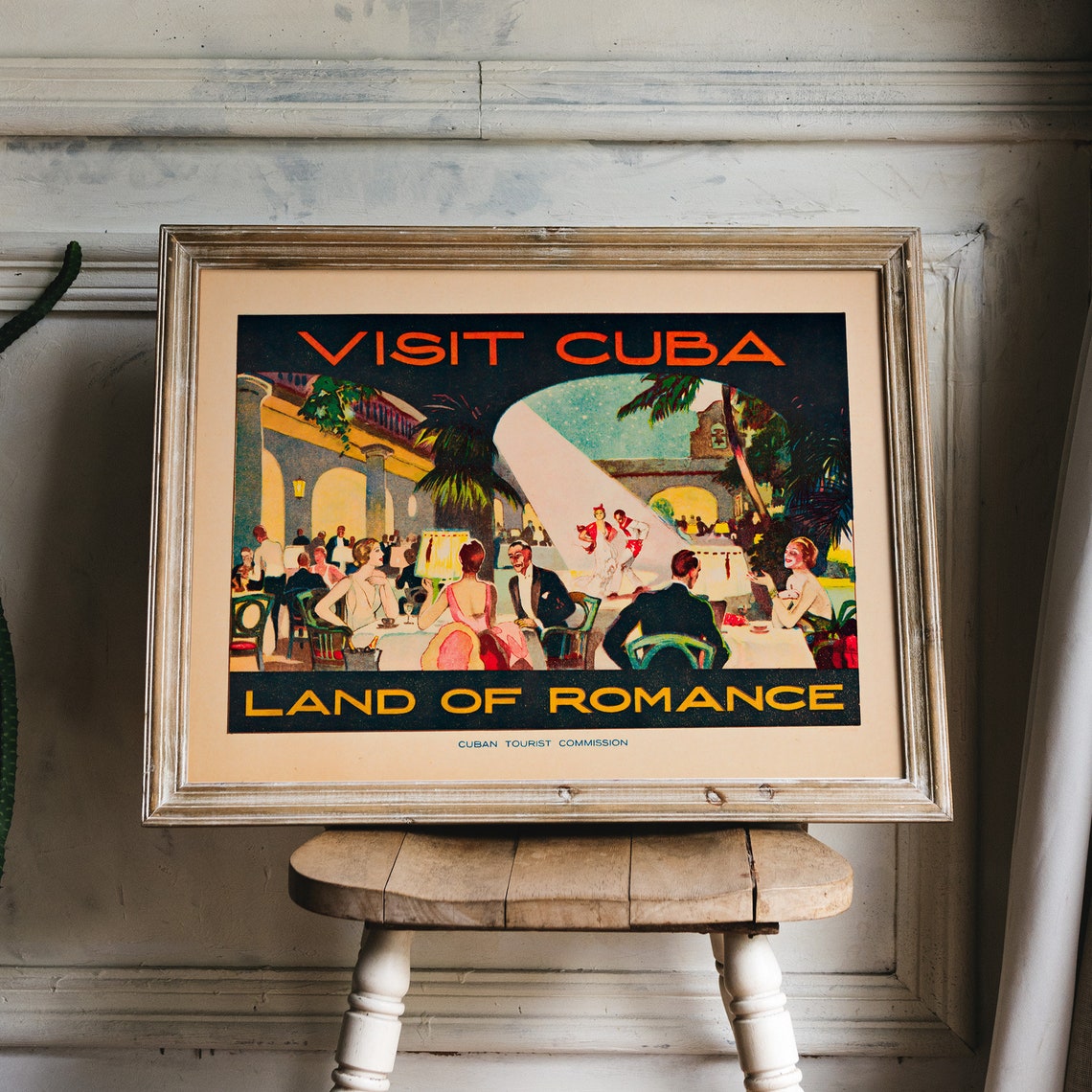 Cuba Vintage Poster, Cuba Retro Print, Vintage Cuban Travel Poster ...