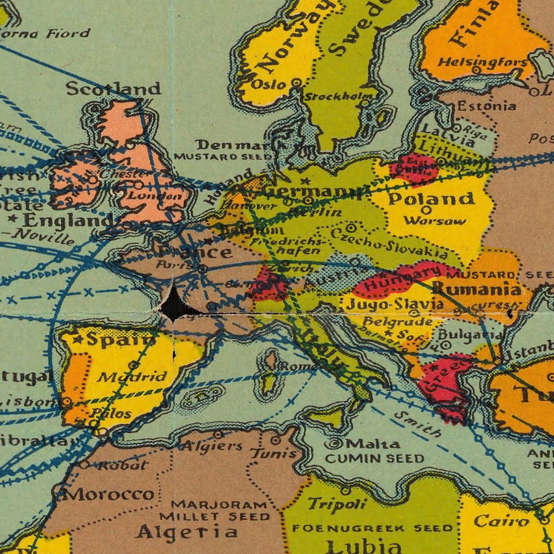 1933 Mccormick's Map of the World 20th Century Antique - Etsy