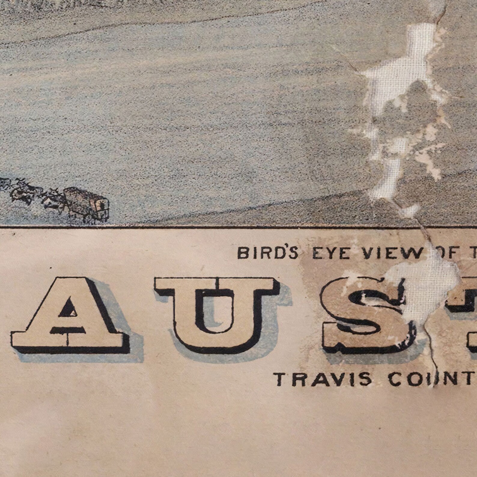 1873 Old Map Austin Antique Map of Austin Old Historical Map - Etsy