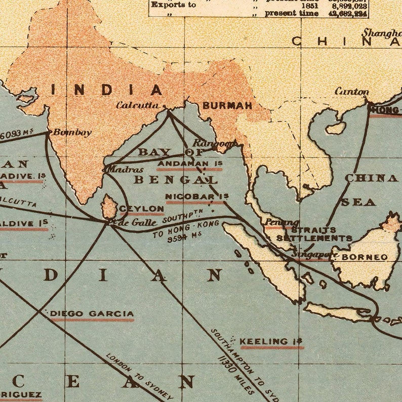 1886 Extent of the British Empire British Empire Territory - Etsy