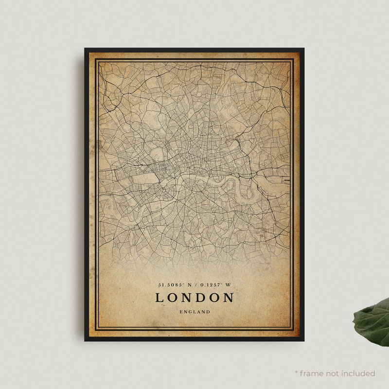 London Map Print - Etsy