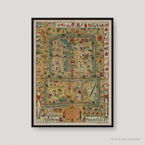 1936 Map and History of Peiping, Antique Map of Beijing, Old Historical ...