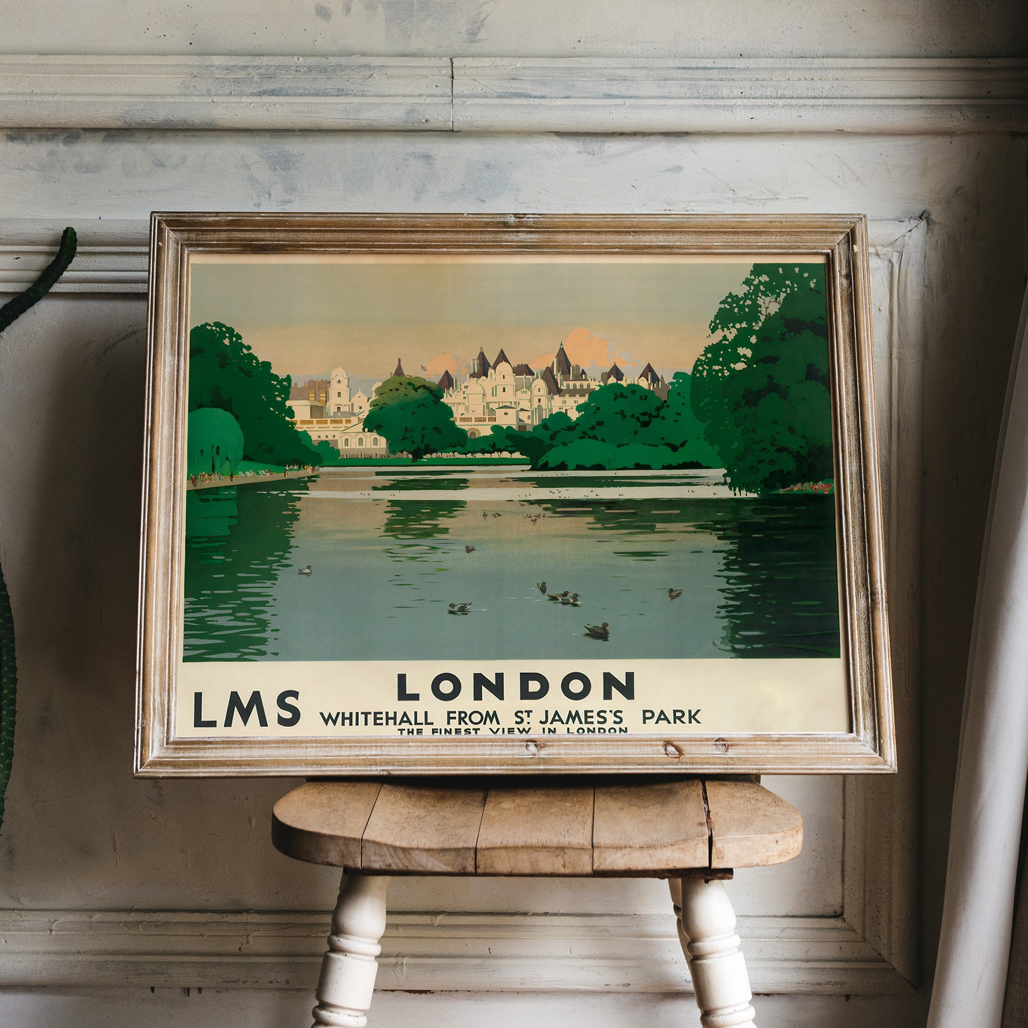 London Vintage Poster London Retro Print Vintage British | Etsy