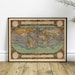 1579 Map of the World, 16th Century Antique Map of the World, Old Map ...