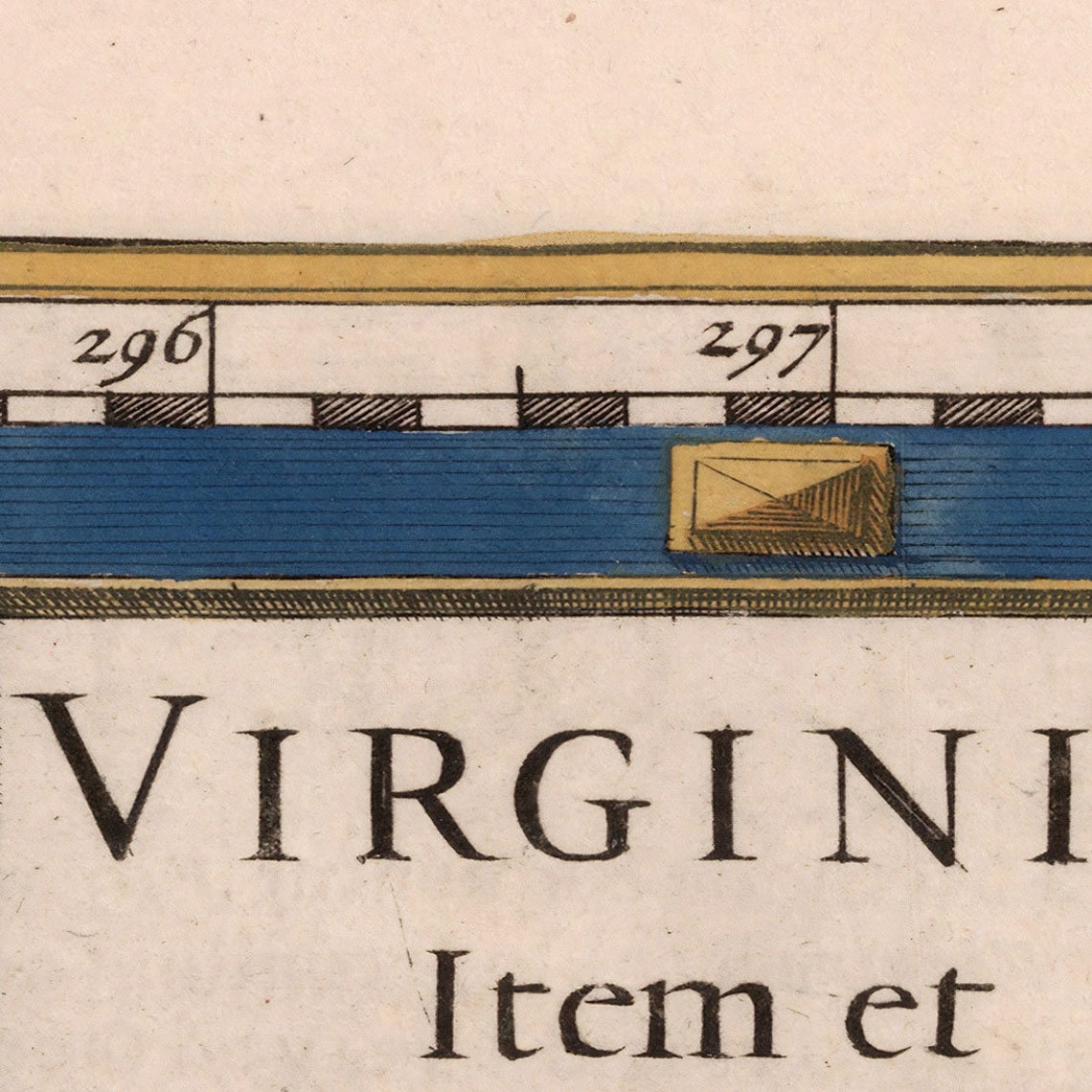 1623 Map of the United Provinces Virginia Antique Map of | Etsy