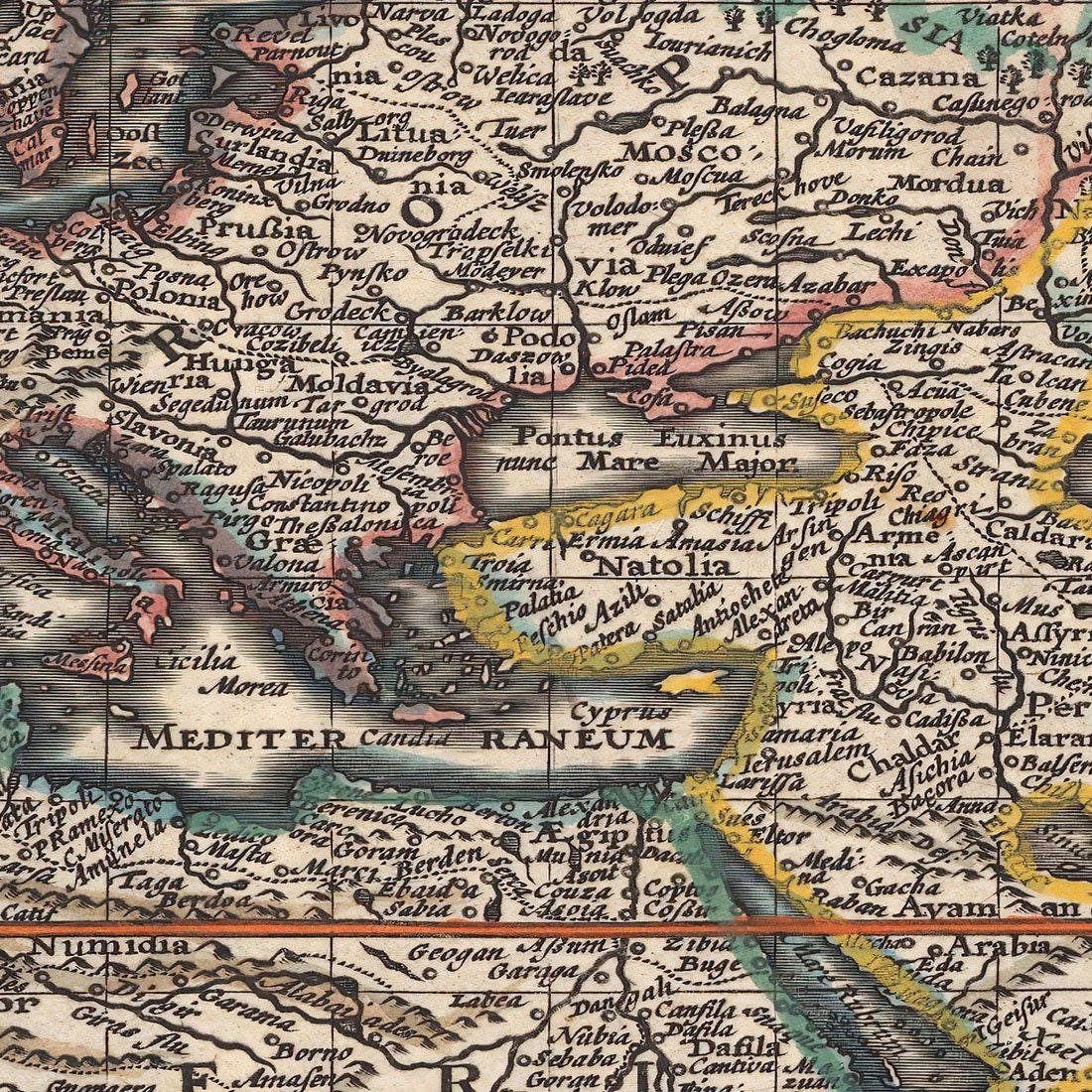 1665 Map of the World 17th Century Antique Map of the World - Etsy