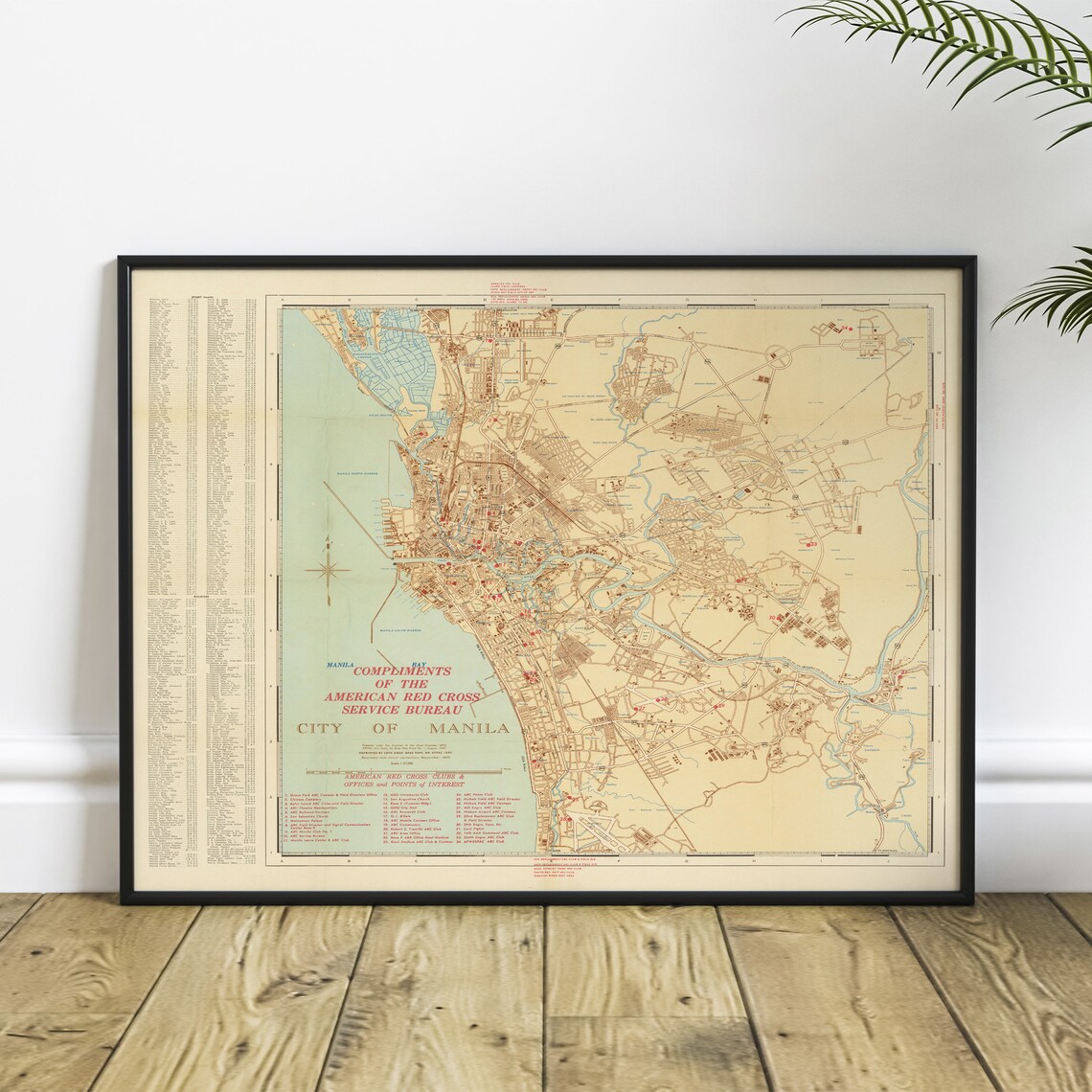 1945 Map of Manila Antique Map of Manila Old Historical Map - Etsy Canada