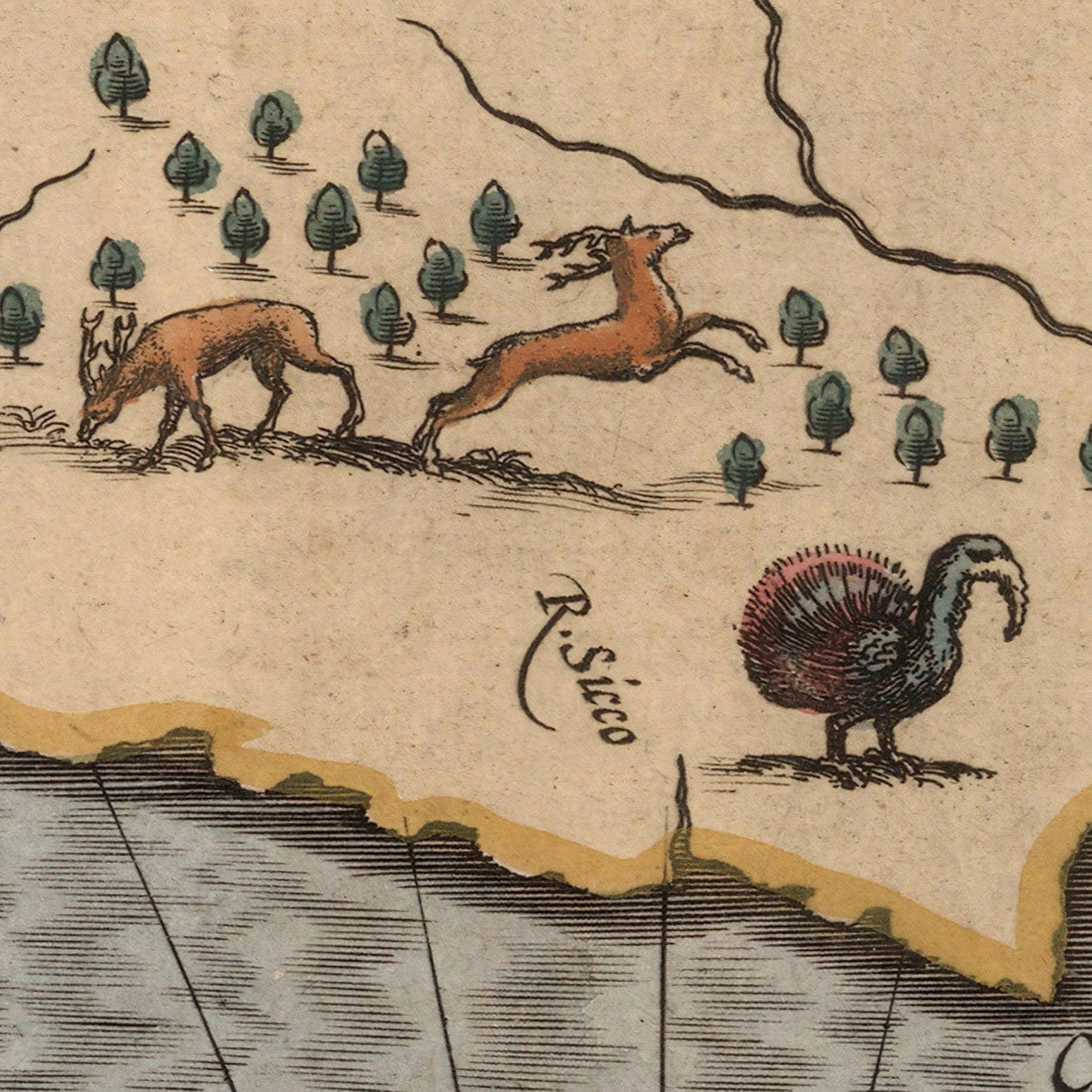 1623 Map of the United Provinces Virginia Antique Map of | Etsy