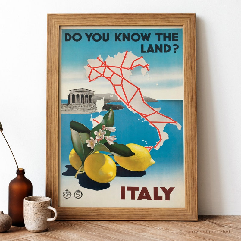 Italy Travel Poster - Etsy