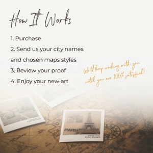 Set of 3 City Map Posters – Choose Your Style (6 Options), Personalized ...