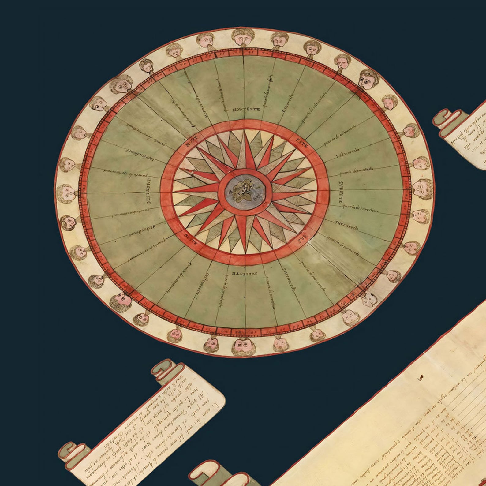 1587 Largest Early World Map 16th Century Antique Map of the - Etsy