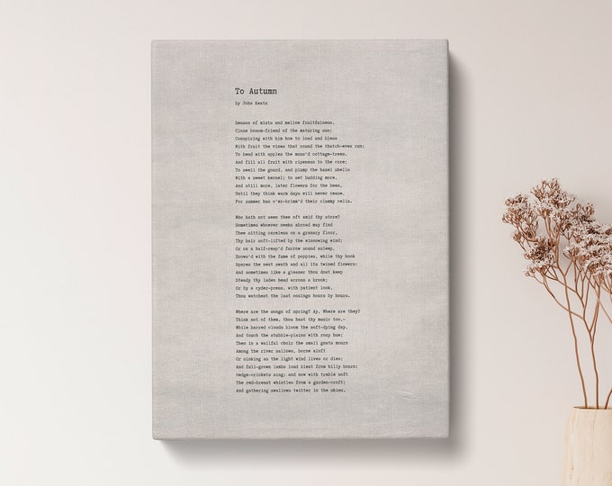When I Have Fears That by John Keats Poem Print Poetry Print Gift ...