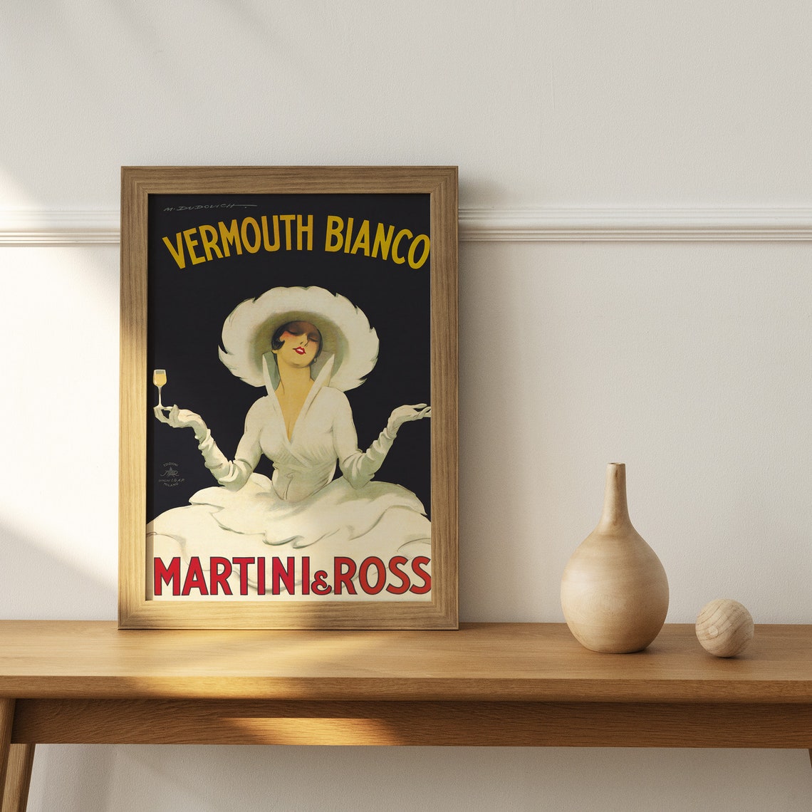 Martini and Rossi Vintage Poster Vermouth Bianco Retro Print - Etsy