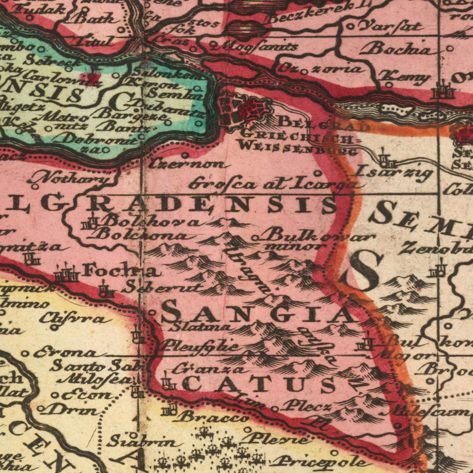 1727 Map of the Kingdom of Hungary Antique Map of Hungary - Etsy