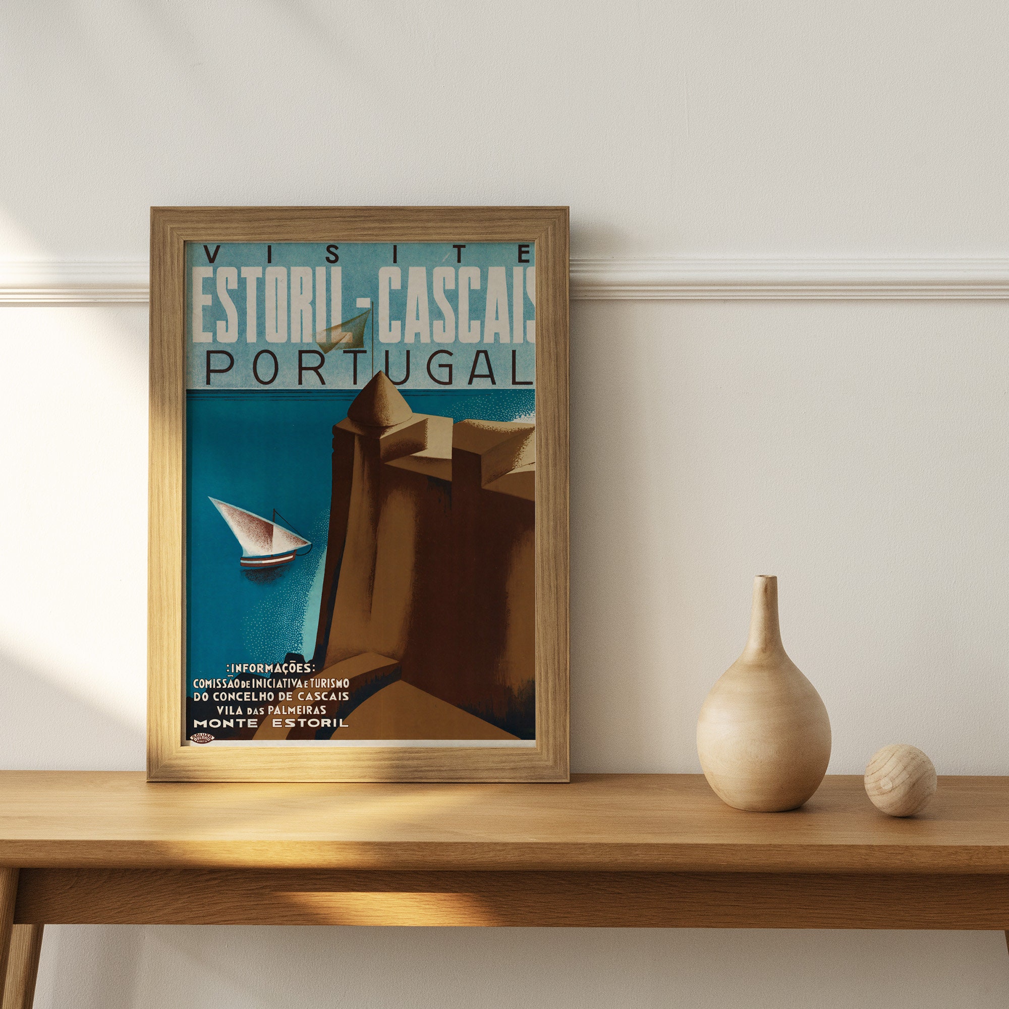Portugal Vintage Poster Portugal Retro Print Vintage | Etsy