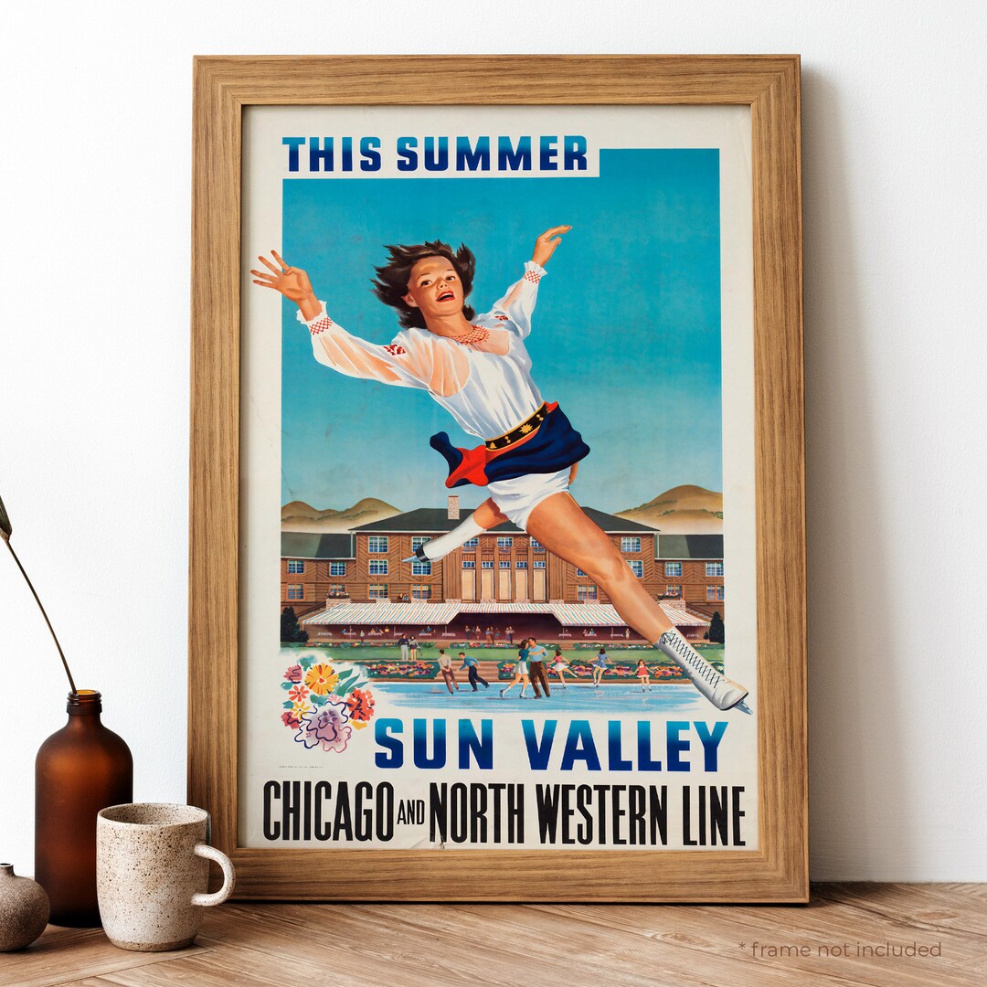 Cartel vintage de Chicago, Impresión retro de Chicago, Póster de viaje ...