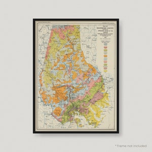 1929 Baltimore County Geological Map, Baltimore County Geologial ...
