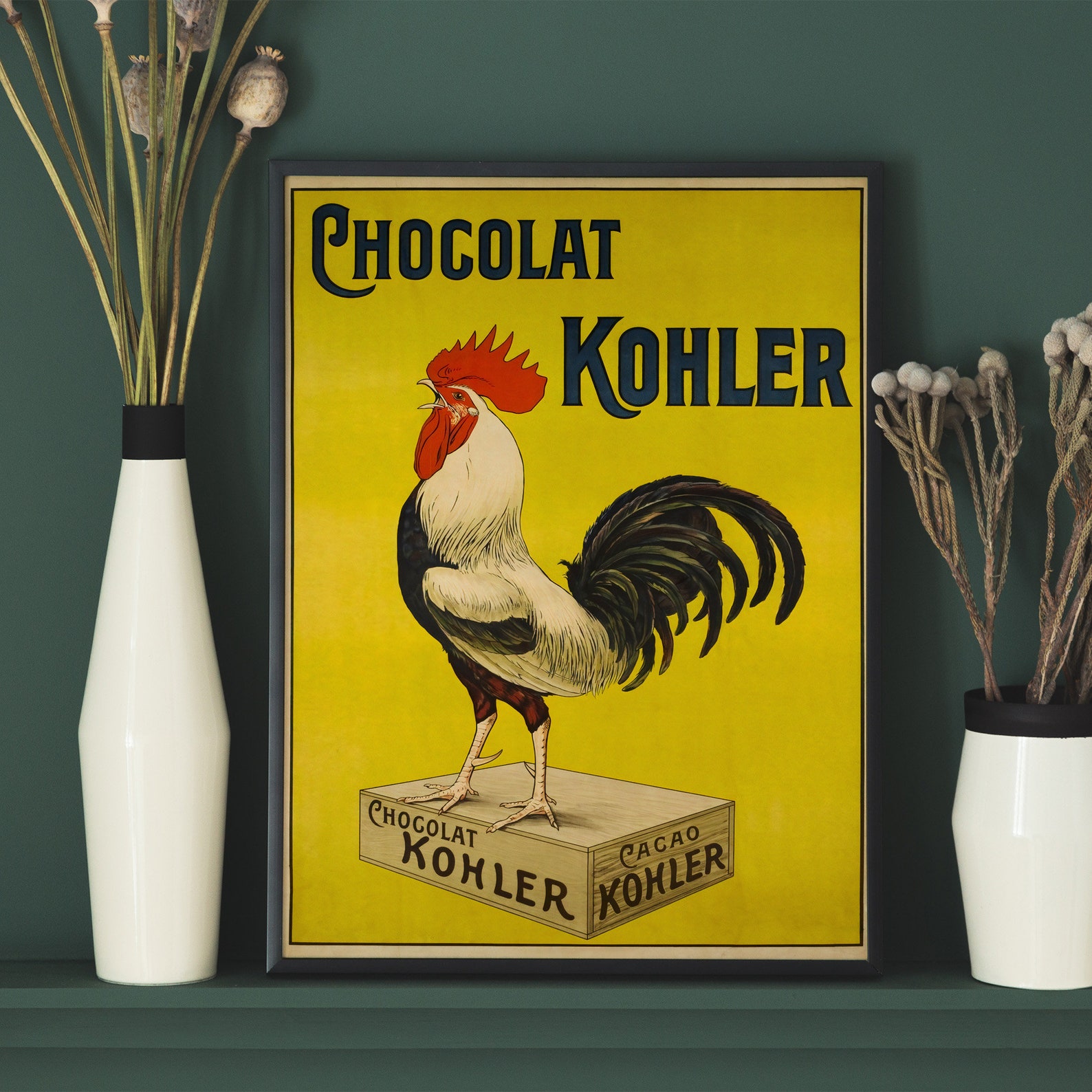 Chocolat Kohler Vintage Poster French Food Retro Print - Etsy