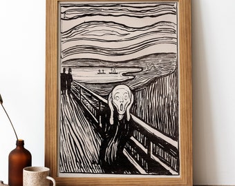 Edvard Munch Print the Scream Print Edvard Munch the Scream - Etsy