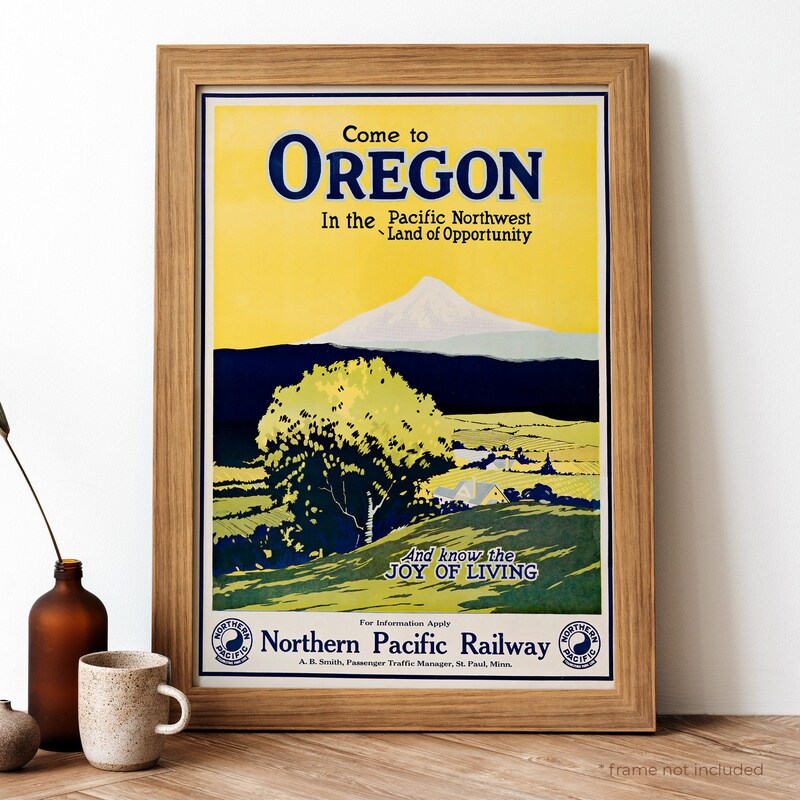 Oregon Print - Etsy