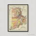 1910 Rhode Island Railroad Map, Historical Map of Rhode Island, Antique ...