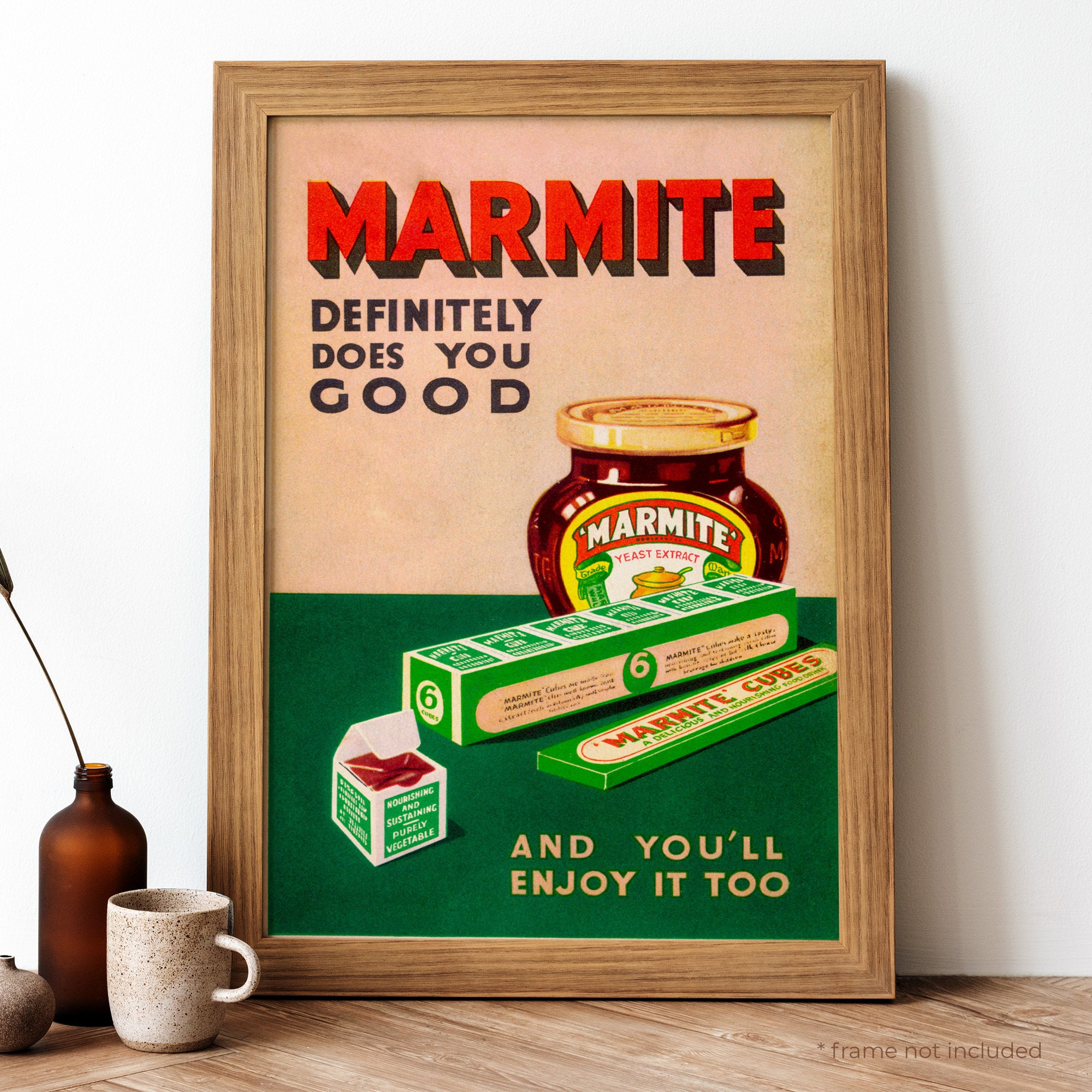 Marmite Yeast Extract Vintage Poster British Food Retro - Etsy