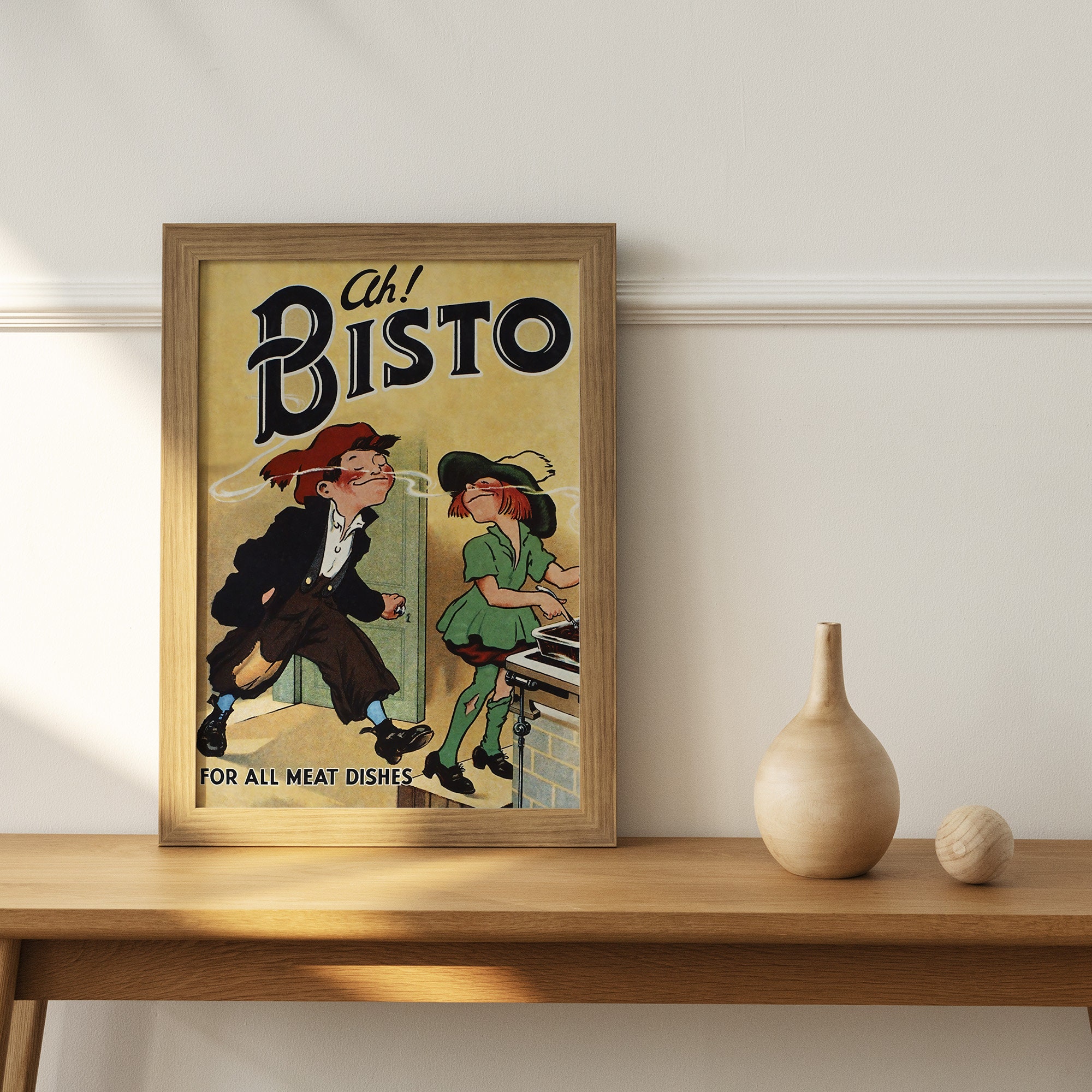 Bisto Vintage Poster, British Food Retro Print, British Food Antique ...