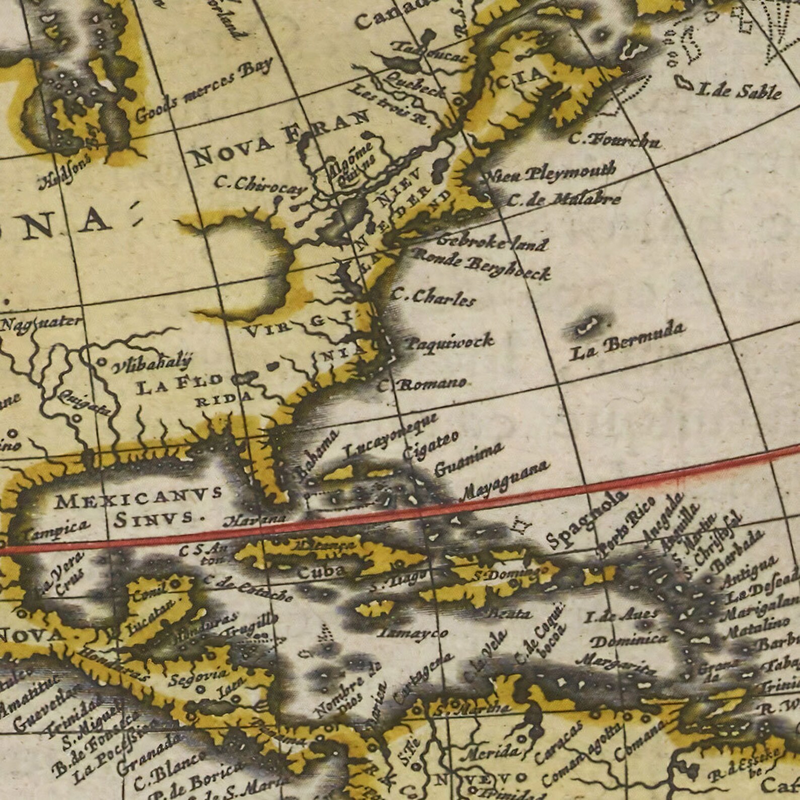 1665 Map of the World 17th Century Antique Map of the World - Etsy