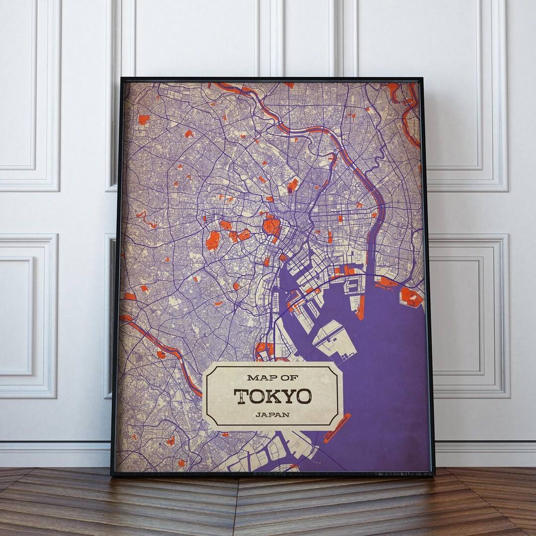 Personalized Vintage City Map Print, Custom Urban Cartography Poster ...