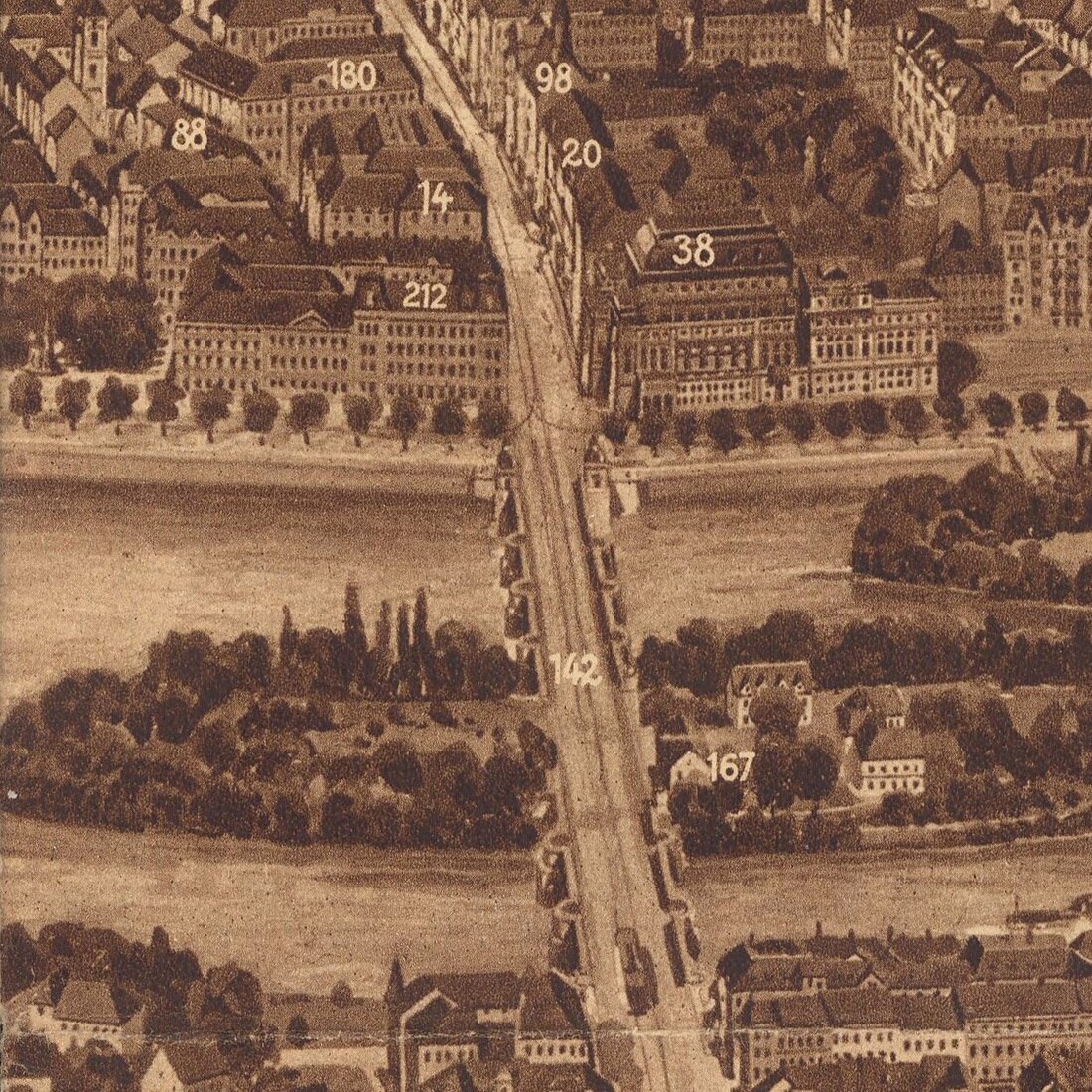 1926 Map of Prague Antique Map of Prague Old Historical Map | Etsy