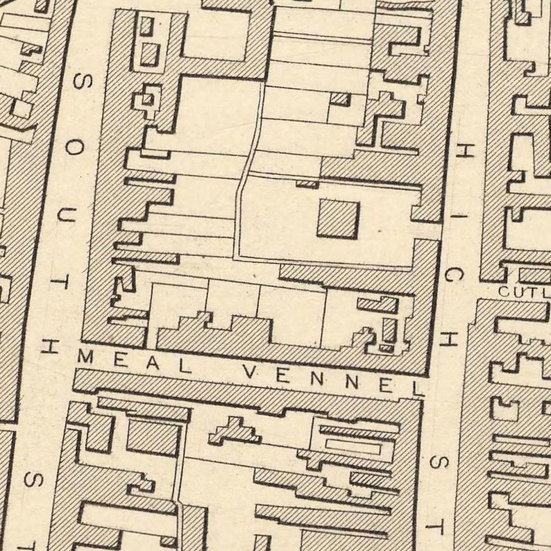 1851 Perth, Antique Map of Perth, Old Historical Map of Perth, Perth ...