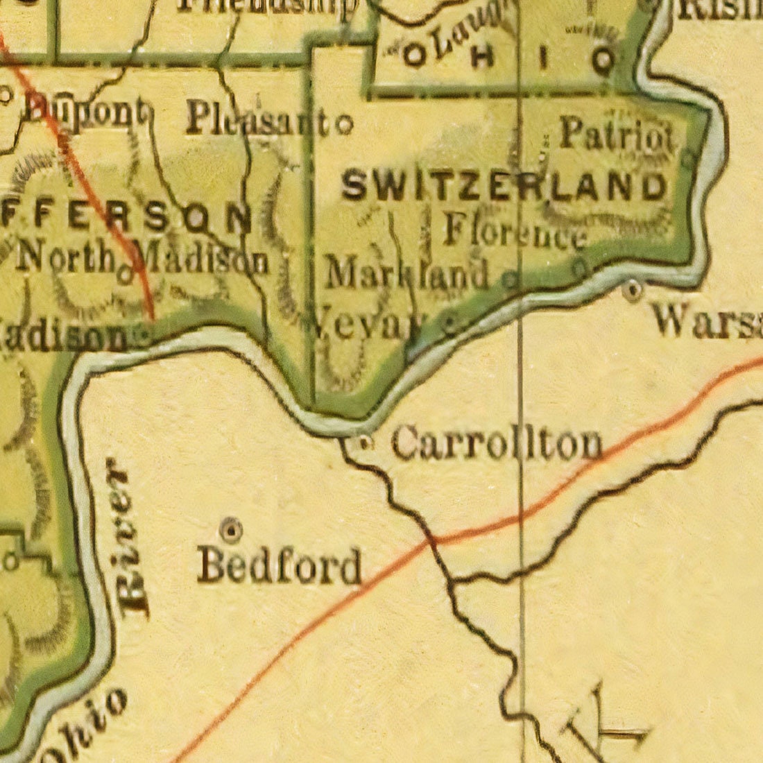 Map of Indiana Historical Map of Indiana Antique Map of - Etsy