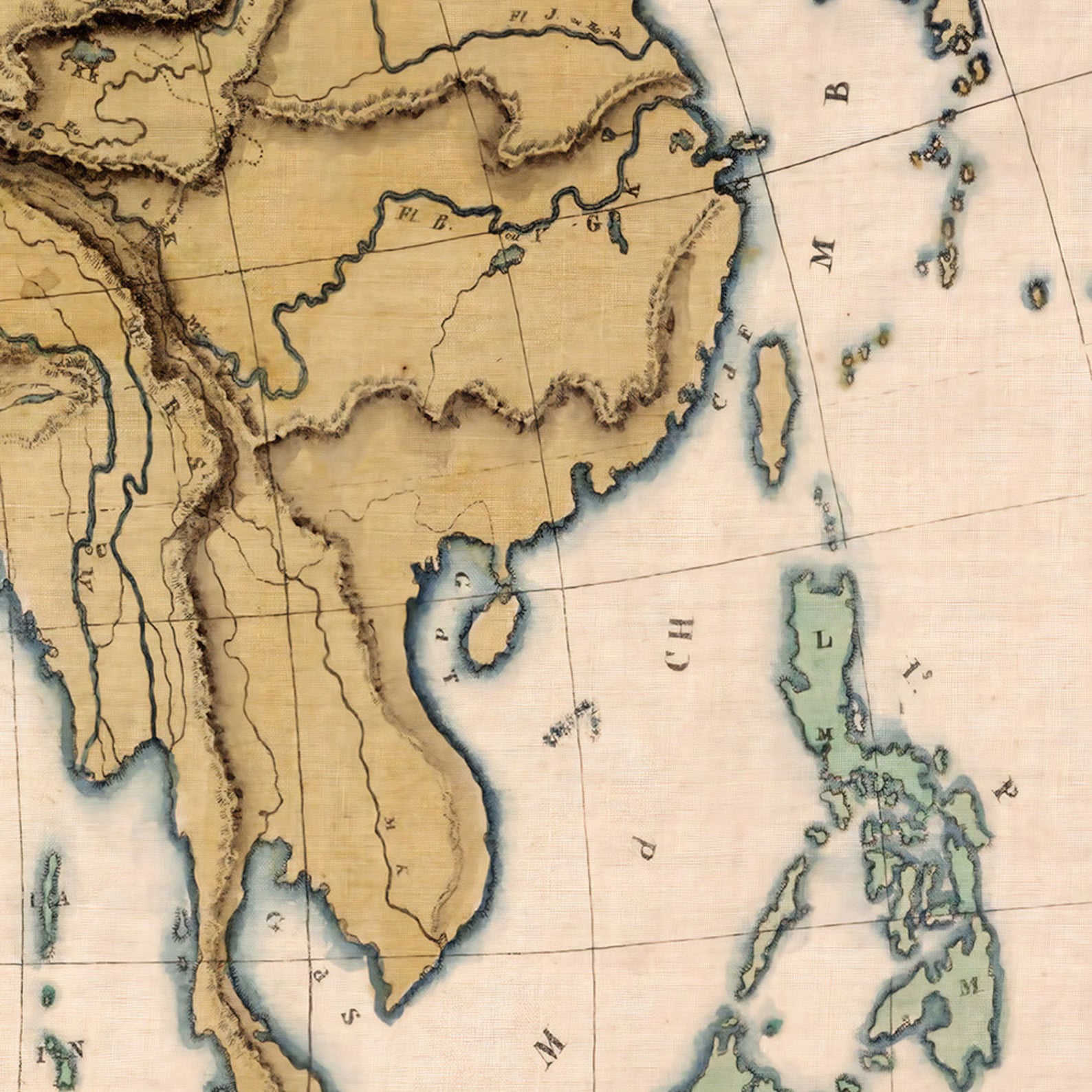 1834 Silent World Map, 19th Century Antique Map of the World, Old Map ...