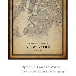 Set of 3 ANY CITY Vintage Map Posters Personalized Retro Map - Etsy