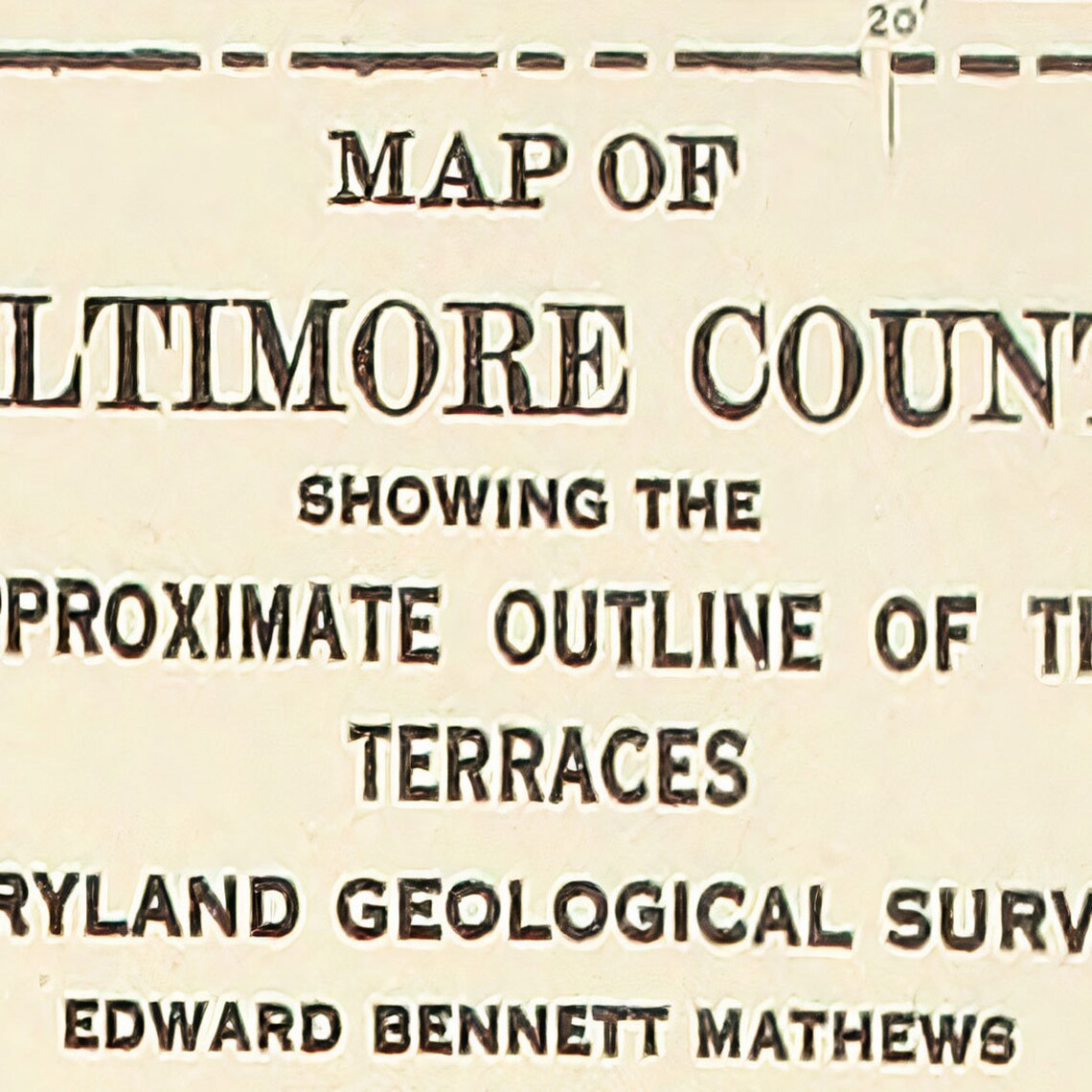 1929 Baltimore County Geological Map Baltimore County | Etsy