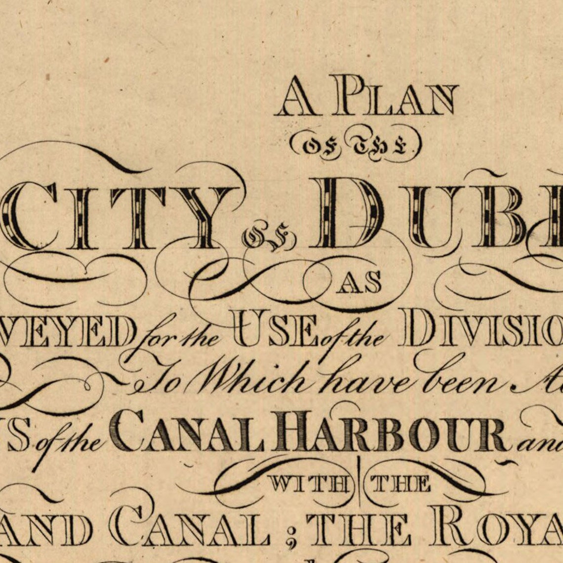 1797 Map of Dublin Antique Map of Dublin Old Historical Map - Etsy