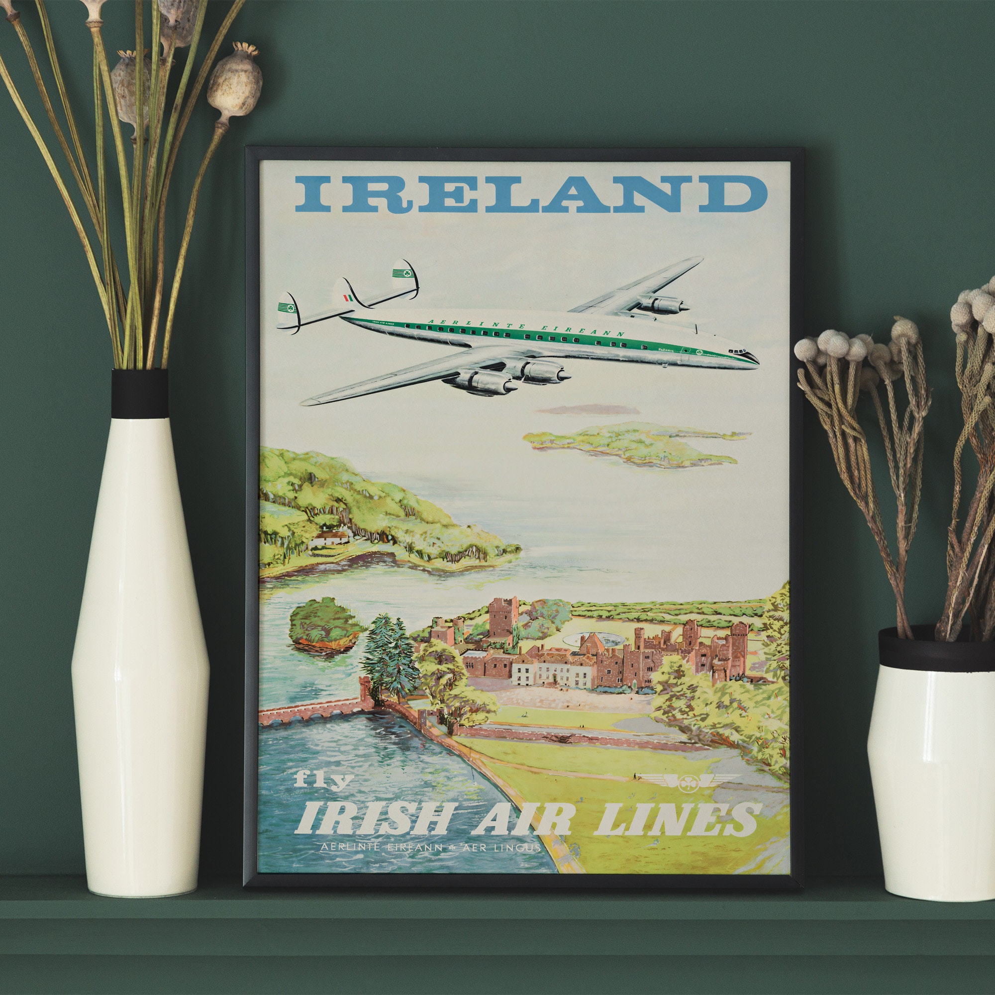 Ireland Vintage Poster Ireland Retro Print Vintage Irish | Etsy