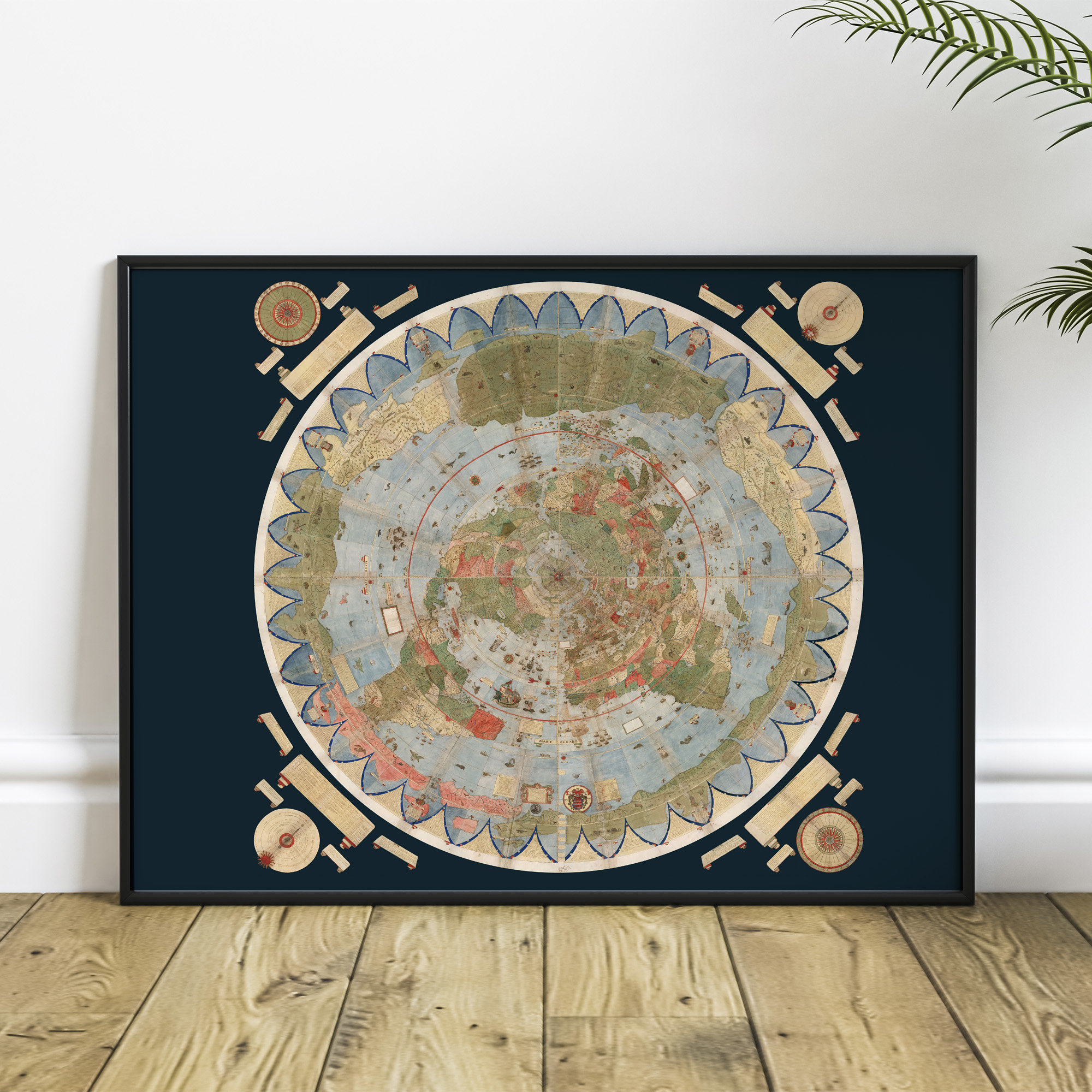 1587 Largest Early World Map 16th Century Antique Map of the - Etsy