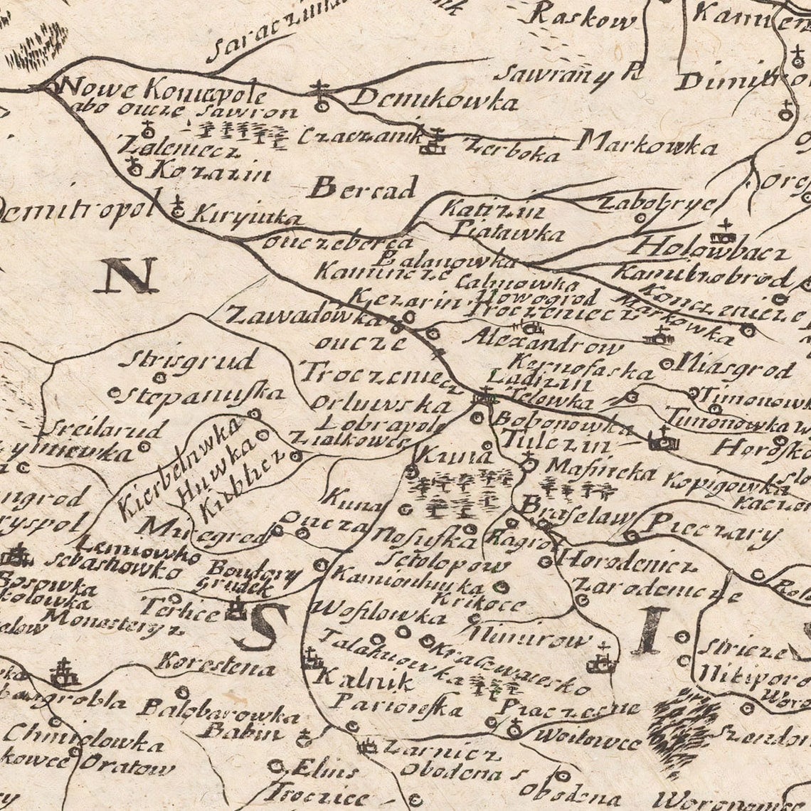 1660 Map of Ukraine Antique Map of Ukraine Old Map of | Etsy