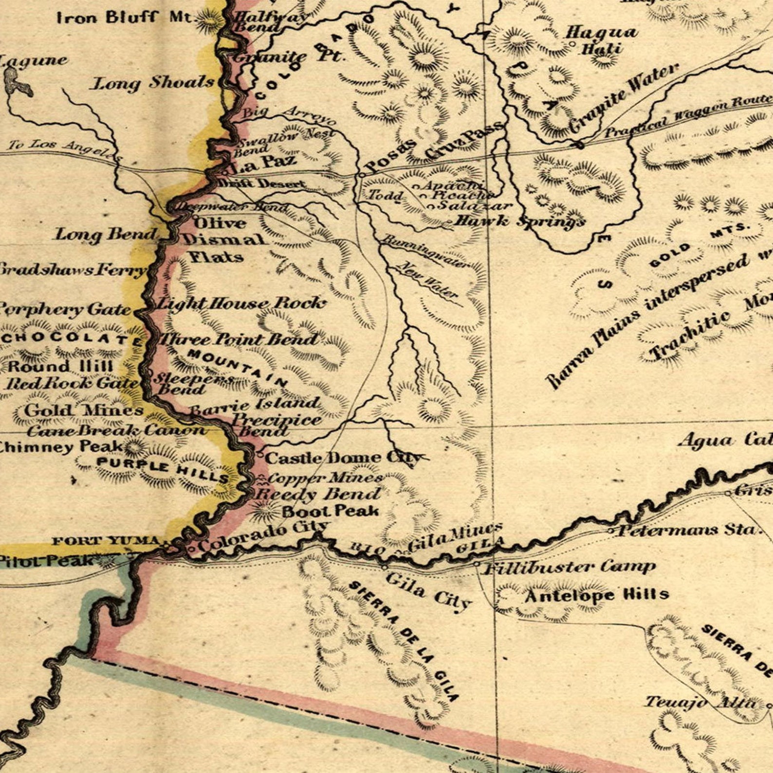 Map of Arizona Historical Map of Arizona Antique Map of - Etsy