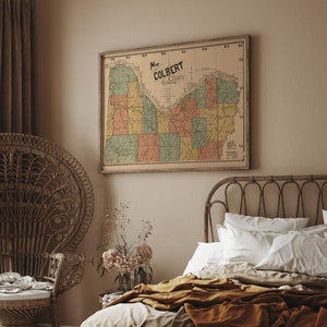 Map of Colbert County, Alabama, Historical Map of Alabama, Antique Map ...