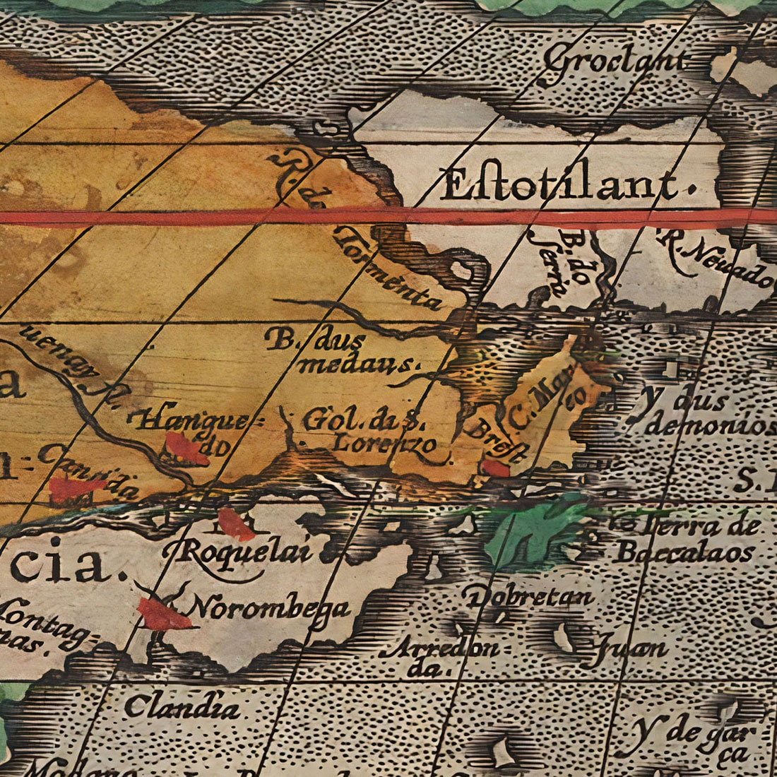 1579 Map of the World, 16th Century Antique Map of the World, Old Map ...