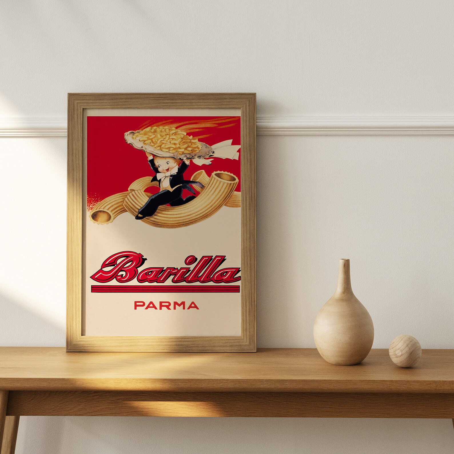 Barilla Parma Vintage Poster, Italian Food Retro Print, Italian Food ...