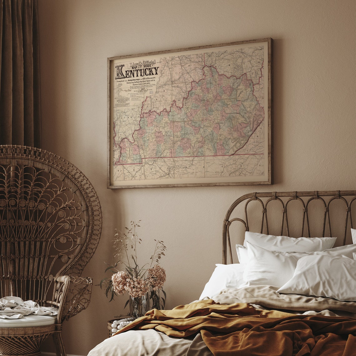 Rail Road Map of Kentucky Historical Map of Kentucky Antique - Etsy
