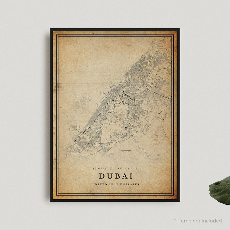 Antique arab map - Etsy.de