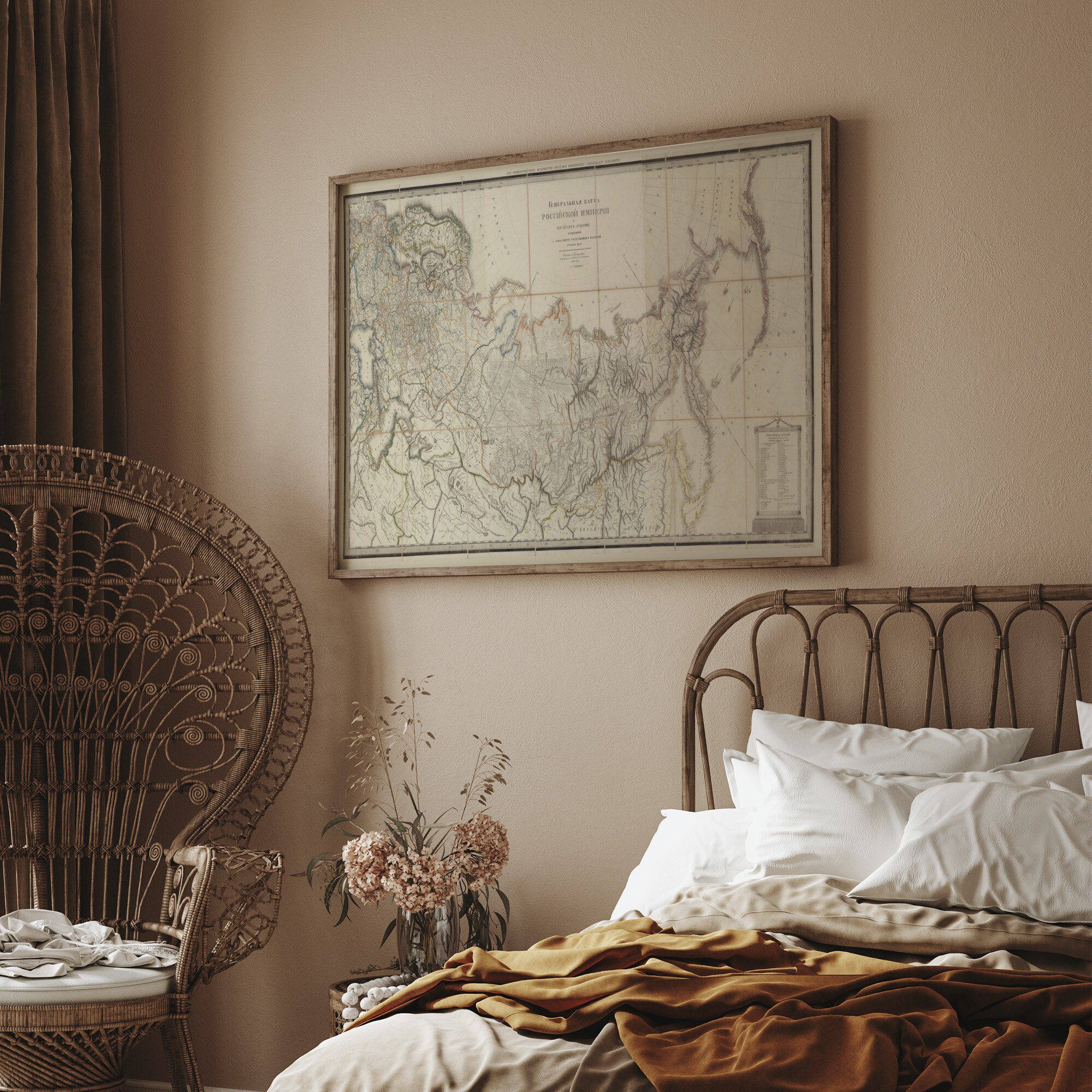 1809 Kaart van het Russische Rijk Antieke kaart van het - Etsy België