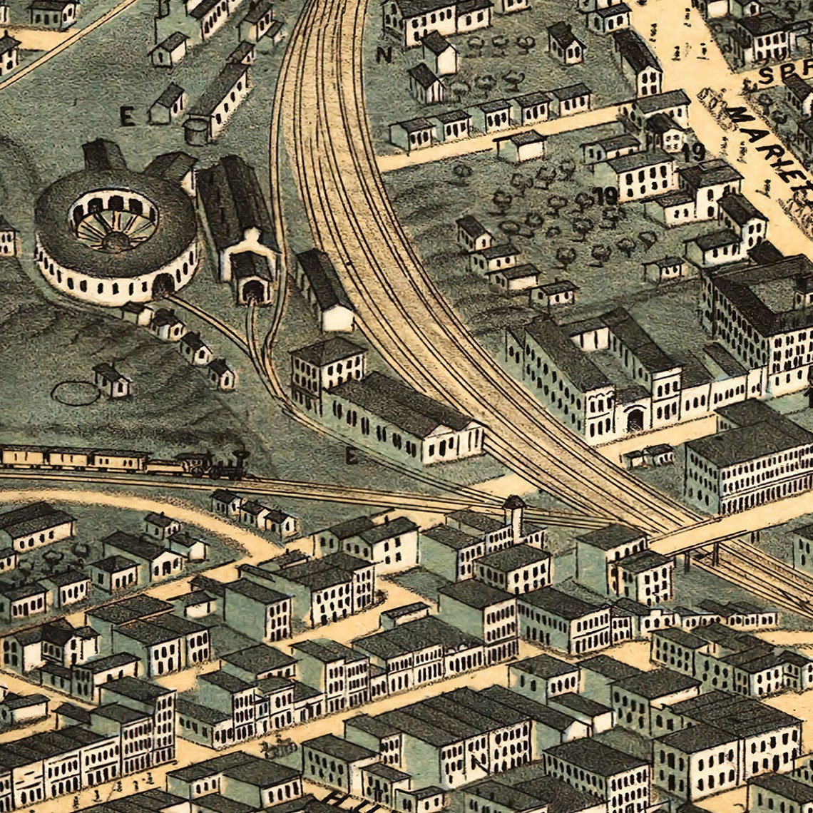 Atlanta Ruger Map Antique Map of Atlanta Old Historical Map - Etsy