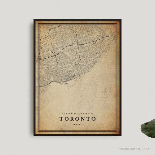 Toronto Subway Map Poster Original Art Print | Etsy